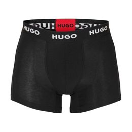 Hugo - Boxershorts f&uuml;r Herren, Anliegende Passform (3er-Pack) (Schwarz)
