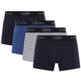 Ted Baker - Boxershorts f&uuml;r Herren (4er-Pack) (Marine/Bunt)