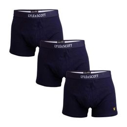 Lyle & Scott Lyle & Scott - Boxershorts f&uuml;r Herren (3er-Pack) (Marine)