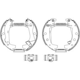 TEXTAR Bremsbackensatz Shoe Kit Pro 84000100