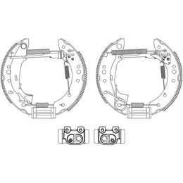 TEXTAR Bremsbackensatz Shoe Kit Pro 84059800 f&uuml;r Peugeot