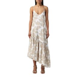 Armani Exchange - Maxikleid f&uuml;r Damen, Asymmetrischer Saum (Sand)