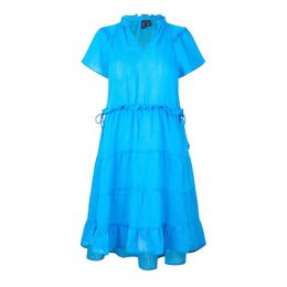 V&eacute;ro Moda Vero Moda - "Luca" Minikleid f&uuml;r Damen, R&uuml;schen (Dresden Blau)