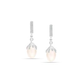 Damen Imperial Perlenohrringe aus 925 Sterling Silber und Zirkonia BIPE038