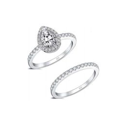 Strahlendes Verlobungsset f&uuml;r Frauen 925 Sterlingsilber BIAN022