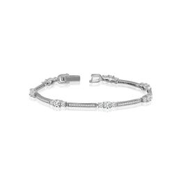 Damenarmband mit funkelnden Zirkonias, 925 Sterling Silber BIPU022