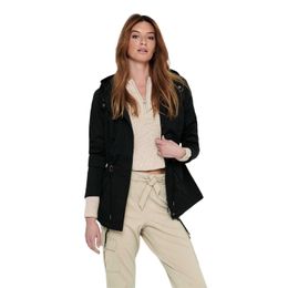 Only - Parka f&uuml;r Damen, mit Kapuze (Schwarz)