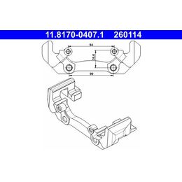 ATE Halter, Bremssattel 11817004071 f&uuml;r Mercedes