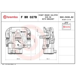 Brembo Bremssattel fbr027b Hinterachse rechts f&uuml;r Iveco