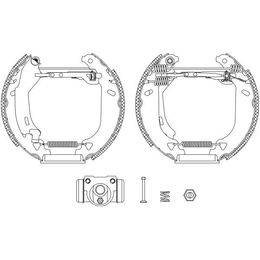 TEXTAR Bremsbackensatz Shoe Kit Pro 84049103 f&uuml;r Fiat ZASTAVA