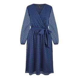 Mela London - Wickelkleid f&uuml;r Damen (Marine)