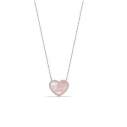Damen-Herz-des-Nebels-Halskette aus 925er Sterlingsilber mit Ros&eacute;gold-Beschichtung BICLL029