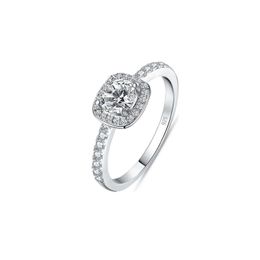 Damenring aus 925 Sterling Silber mit Zirkonia-Kissen Gr&ouml;&szlig;e BIAN020