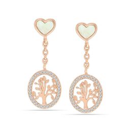 Damen Baum des Lebens Ohrh&auml;nger 925 Sterling Silber BIPE021