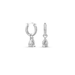 Damenohrringe aus 925er Sterling Silber mit tropfenf&ouml;rmigen Zirkonia BIPE027