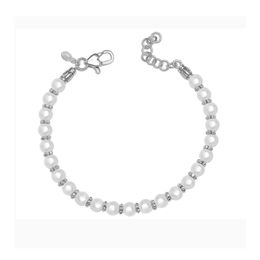 Damen Perlenarmband mit Cubic Zirconia in 925 Sterling Silber BIPU001