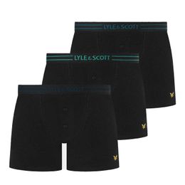 Lyle & Scott Lyle & Scott - Boxershorts f&uuml;r Herren (3er-Pack) (Schwarz)