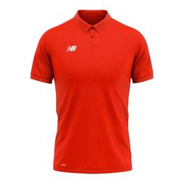 New Balance - Poloshirt f&uuml;r Herren, Athletisch, Regul&auml;r (Rot)