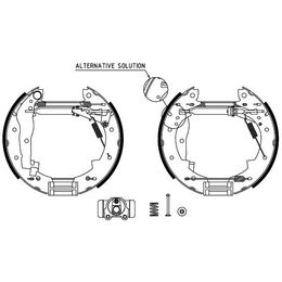 TEXTAR Bremsbackensatz Shoe Kit Pro 84030403 f&uuml;r Peugeot BMW TALBOT RENAULT