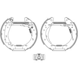 TEXTAR Bremsbackensatz Shoe Kit Pro 84053901 f&uuml;r RENAULT Peugeot