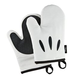 Prestige x Disney Monochrome 2-tlg. Ofenhandschuh-Set wei&szlig;