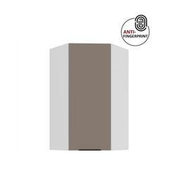 K&uuml;chen-Preisbombe K&uuml;che ARIA Eckh&auml;ngeschrank 60 cm, H&ouml;he 90 Sandgrau K&uuml;chenzeile Anti Fingerprint