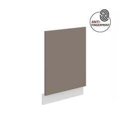 K&uuml;chen-Preisbombe Frontblende f&uuml;r integrierten Geschirrsp&uuml;ler 45 cm ARIA Sandgrau + Weiss matt