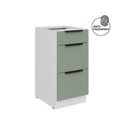 K&uuml;chen-Preisbombe K&uuml;chen Unterschrank 40 K&uuml;che ARIA Aquamarin matt Anti Fingerprint K&uuml;chenzeile