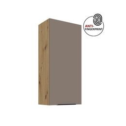 K&uuml;chen-Preisbombe K&uuml;che ARIA H&auml;ngeschrank 50 cm H&ouml;he 90 cm Sandgrau K&uuml;chenzeile Anti Fingerprint