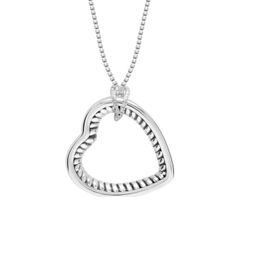 Damen Halskette Herz Anh&auml;nger Sterlingsilber 925 BICLL021