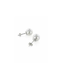 Damen Ohrringe Sterling Silber 925 Nat&uuml;rliche Perle 9mm BIPE062