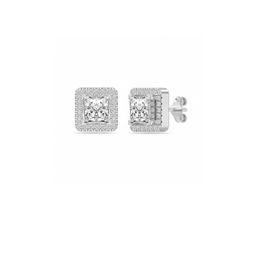 Echte Funkel Ohrringe f&uuml;r Damen aus 925 Sterling Silber mit Zirkonia