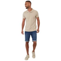 Threadbare. Threadbare - "Kirkby" Poloshirt f&uuml;r Herren (Steinfarben)