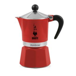 Bialetti Espressokocher Rainbow 6 Tassen rot
