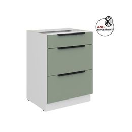 K&uuml;chen-Preisbombe K&uuml;chen Unterschrank 60 K&uuml;che ARIA Aquamarin matt Anti Fingerprint K&uuml;chenzeile