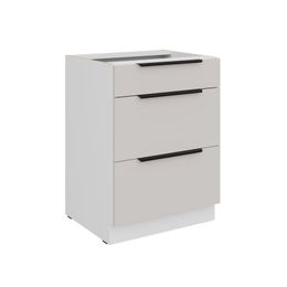 K&uuml;chen-Preisbombe K&uuml;chen Unterschrank 60 cm COMO Kaschmir Vollauszug Soft-Close K&uuml;che K&uuml;chenzeile
