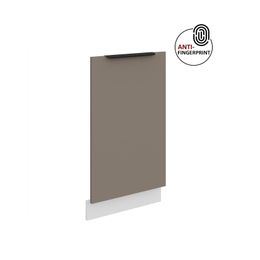 K&uuml;chen-Preisbombe Frontblende f&uuml;r vollintegrierten Geschirrsp&uuml;ler 45 cm ARIA Sandgrau + Weiss matt