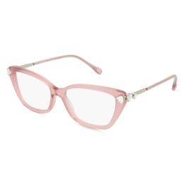 Swarovski SK2011 Brille Damen | Fassung: Vollrand, Cat Eye, Pink Transparent