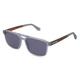 Woodfellas 11748 AURORA | Herren-Sonnenbrille | Fassung: Vollrand, Pilot, Acetat, Grau | Glasfarbe: Grau
