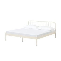 H&ouml;ffner Metallbett Elaris &brvbar; beige &brvbar; Ma&szlig;e (cm): B: 187 H: 91 T: 208.5 &raquo; H&ouml;ffner