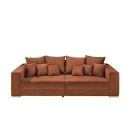 U.N.O uno Bigsofa aus Cordstoff Ricardo kupfer Ma&szlig;e (cm): B: 262 H: 85 T: 111.0 &raquo; H&ouml;ffner