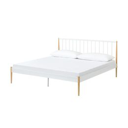 H&ouml;ffner Metallbett Westvale wei&szlig; Ma&szlig;e (cm): B: 187 H: 99 T: 208.5 &raquo; H&ouml;ffner