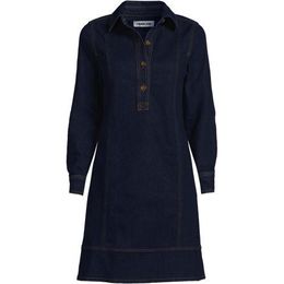 LANDS' END Soft Denim Jeanskleid, Damen,  Blau, Baumwoll-Mischung, by Lands' End