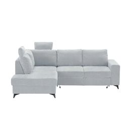 U.N.O uno Ecksofa Salamanca silber Ma&szlig;e (cm): B: 248 H: 104 T: 189.0 &raquo; H&ouml;ffner