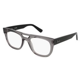 Ray-Ban RX7226 PHIL Brille Unisex | Fassung: Vollrand, Quadratisch, Grau Transparent