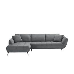 bobb Ecksofa mit Sitztiefenverstellung Carly &brvbar; grau &brvbar; Ma&szlig;e (cm): B: 320 H: 90 T: 215.0 &raquo; H&ouml;ffner