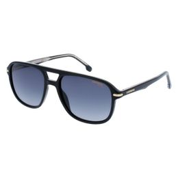 Carrera 279/S | Herren-Sonnenbrille | Fassung: Vollrand, Quadratisch, Kunststoff, Schwarz Gold | Glasfarbe: Grau Verlaufend