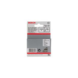 Bosch Feindrahtklammer Typ 53, 11,4 x 0,74 x 10 mm, aus rostfreiem Stahl (2609200216)