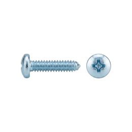ISO 7049 Form F Linsenkopf-Blechschraube VG 4,8x19 Stahl galvanisch verzinkt PH ; Industrial Quality Supplies (070490140048019)