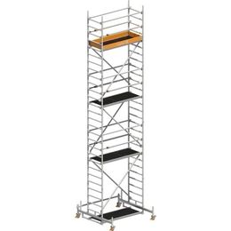 Layher Uni Leicht P2 mit Uni Telegel&auml;nder Typ 1413206 - Standh&ouml;he: 6.26 m
